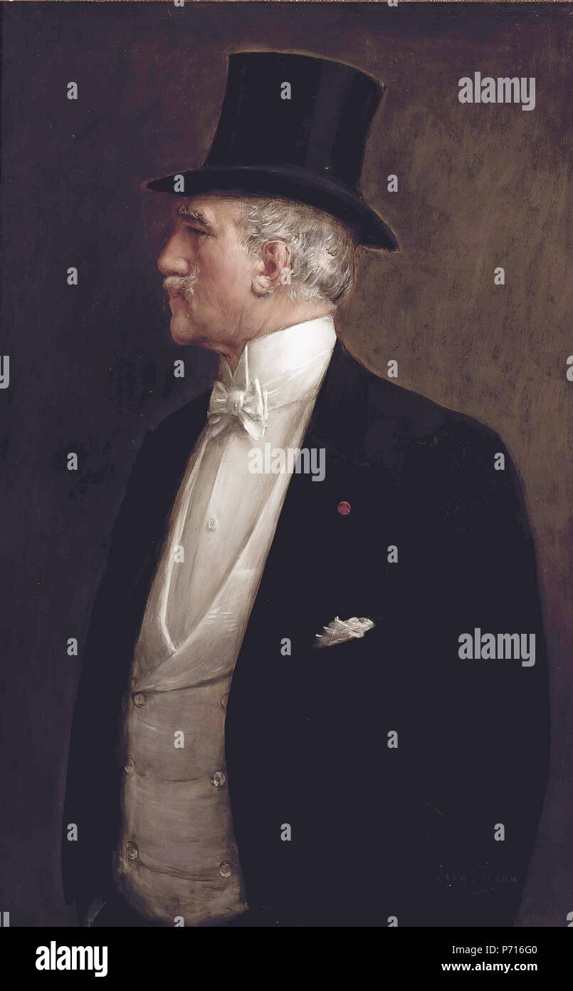 Self portrait *oil on canvas *100 x 65 cm *signed b.r.: Jean Béraud ...