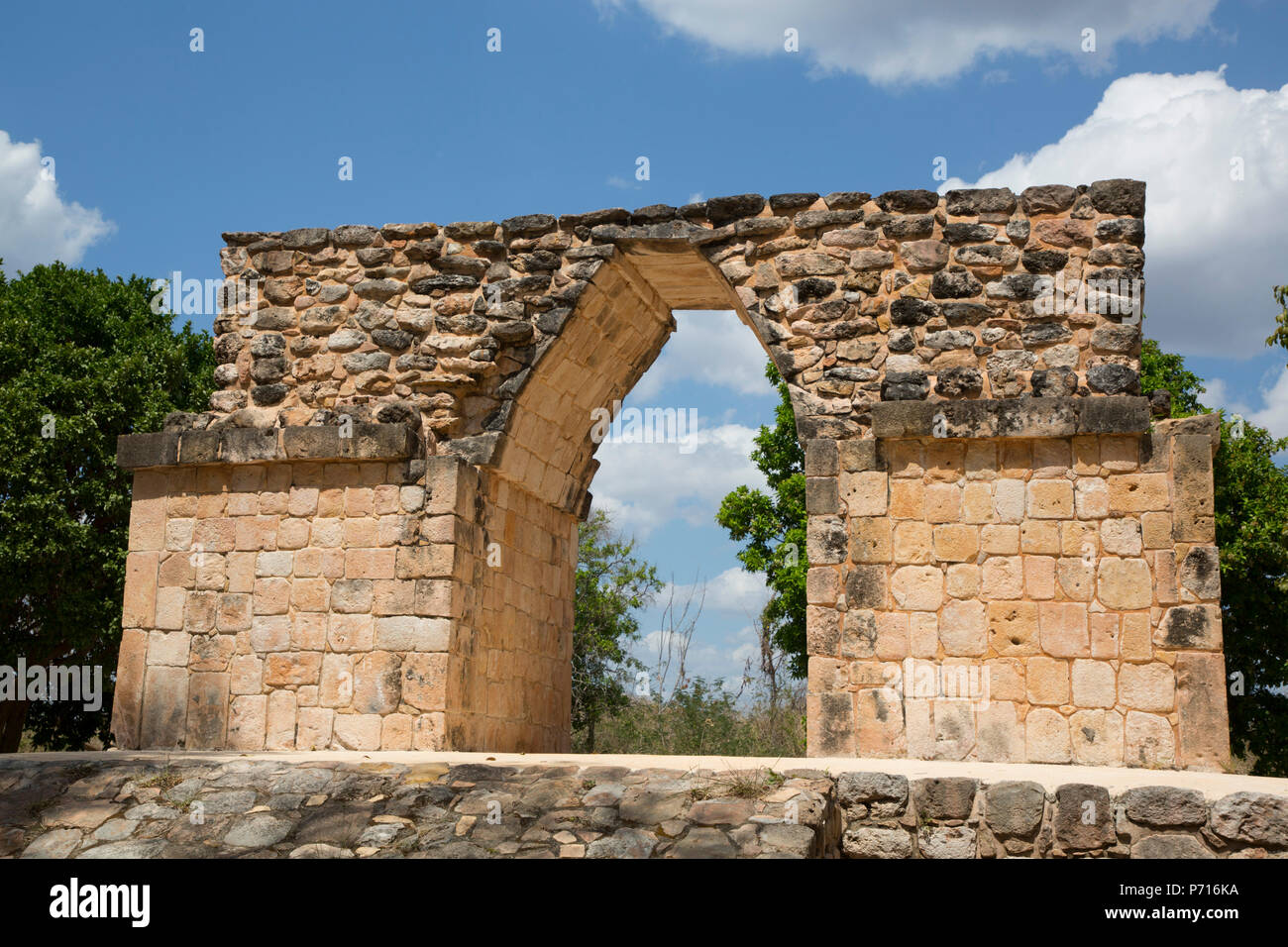 Mayan Ruins, Northern Arch, Oxkintok Archaeological Zone, 300 to 1050 ...