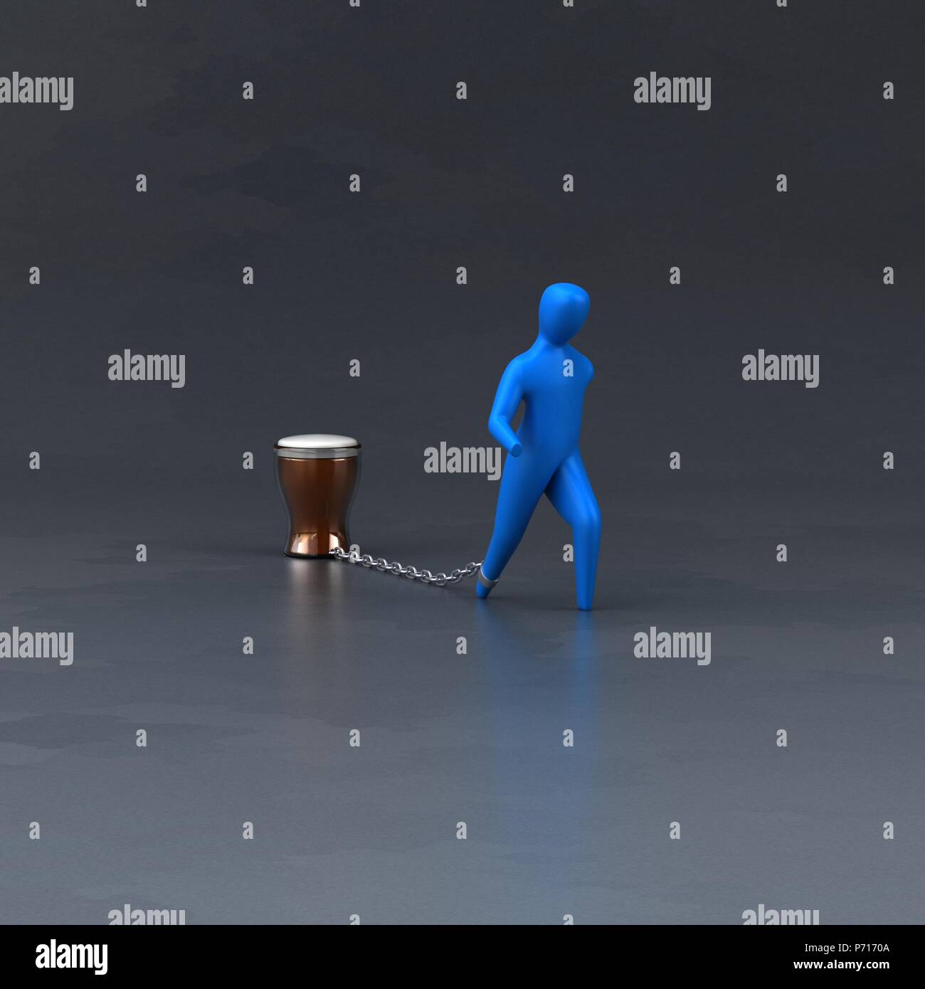 Burden symbol - 3D Illustration Stock Photo - Alamy