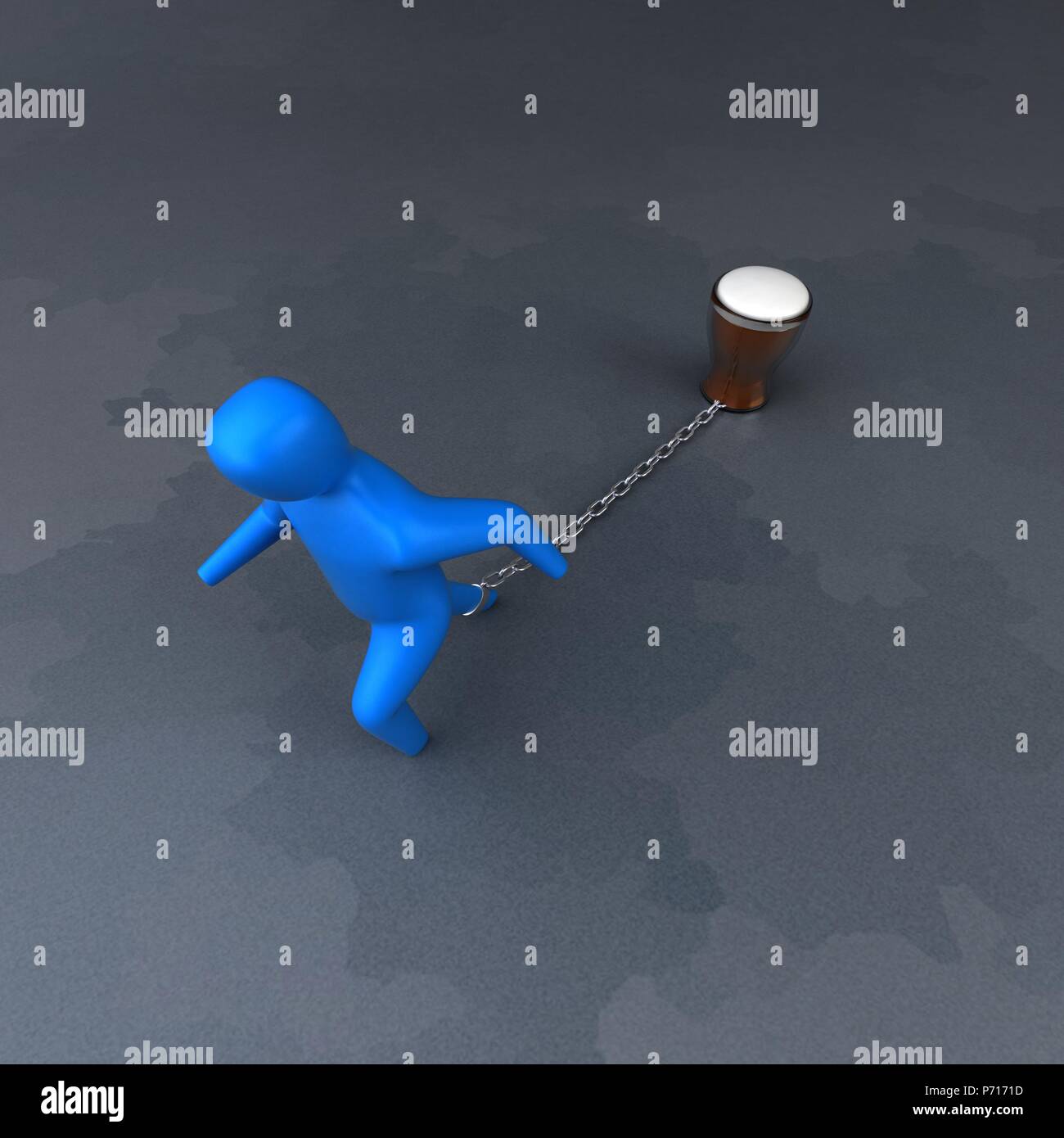 Burden symbol - 3D Illustration Stock Photo - Alamy