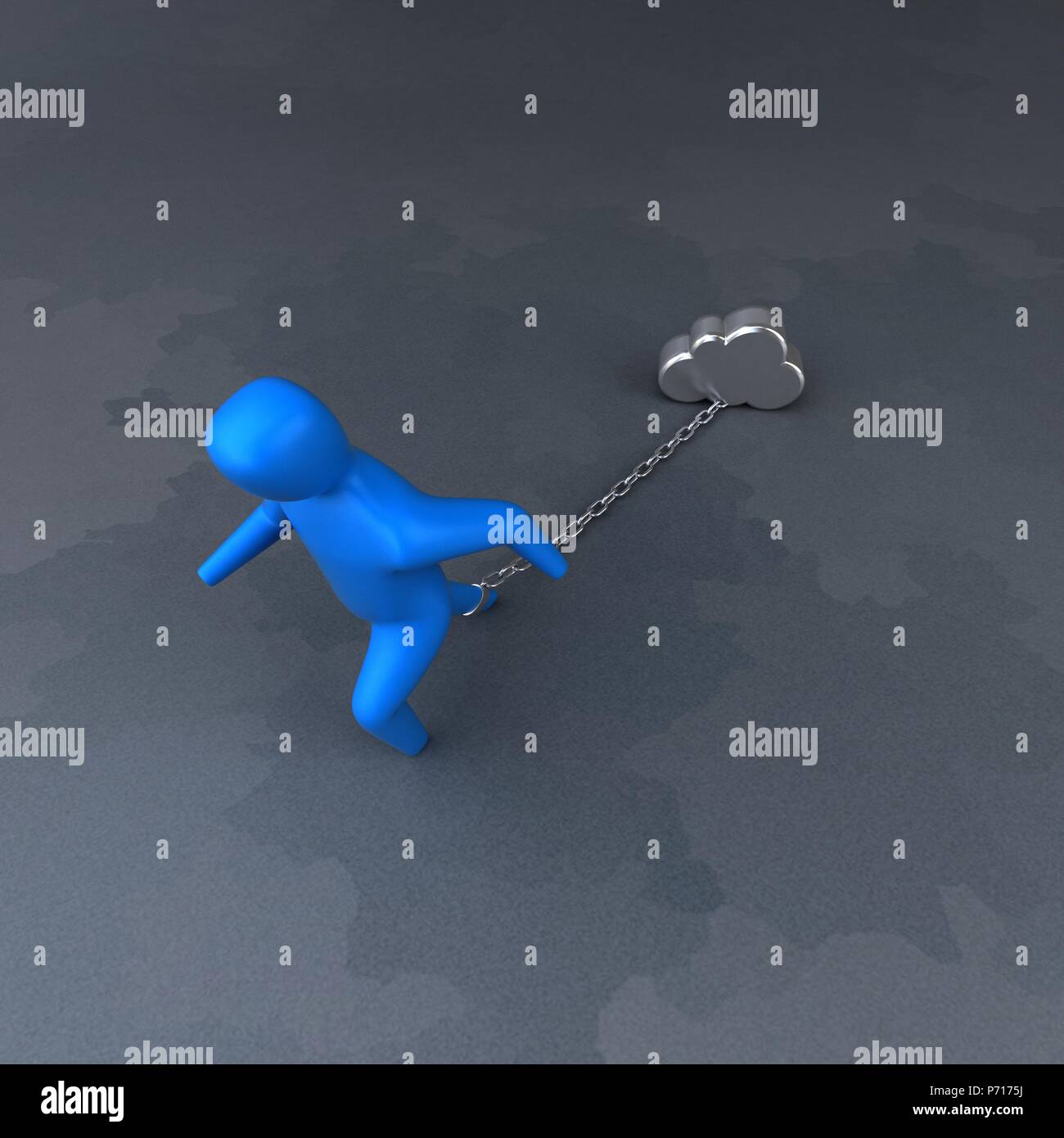 Burden symbol - 3D Illustration Stock Photo - Alamy