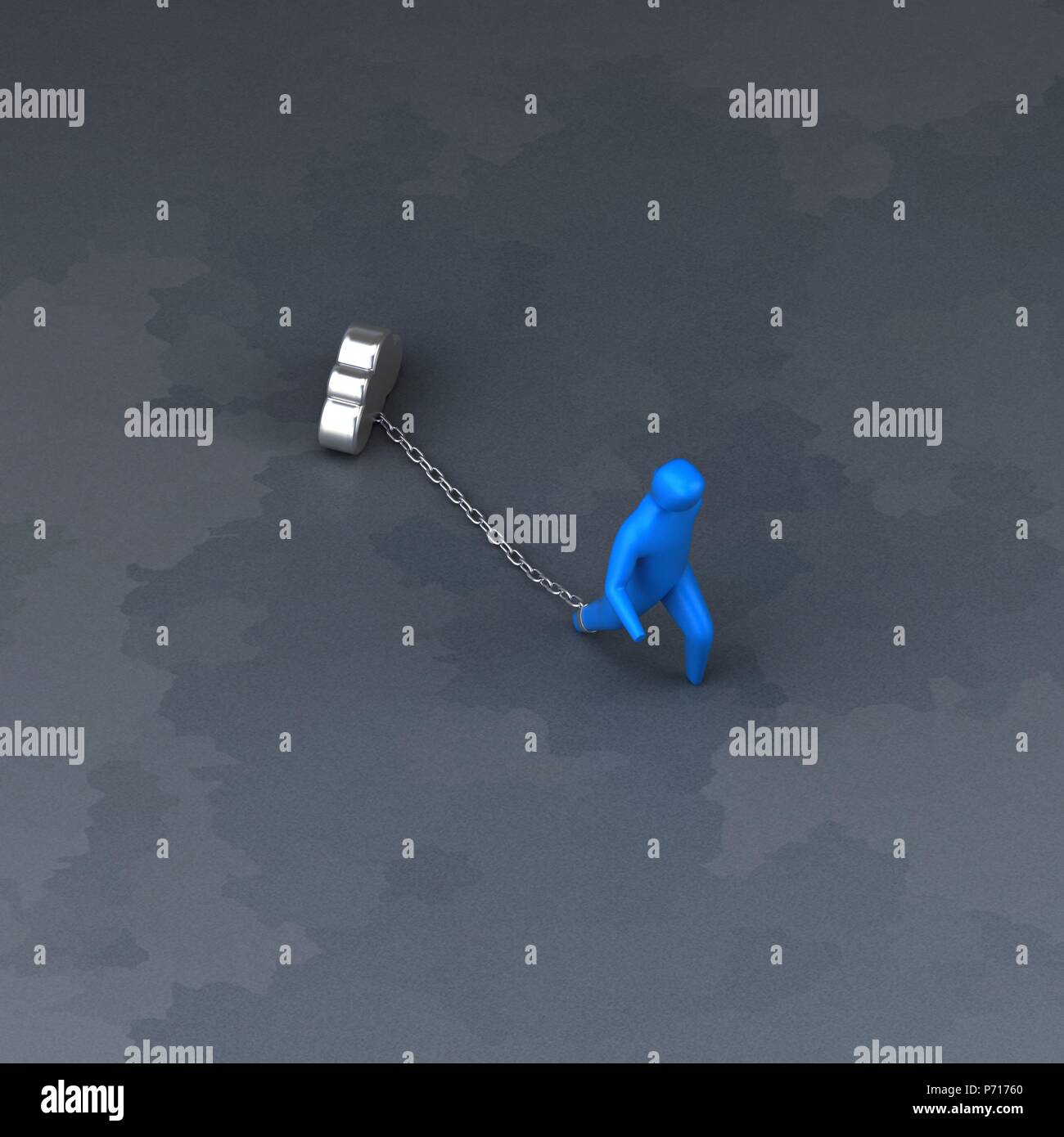 Burden symbol - 3D Illustration Stock Photo - Alamy