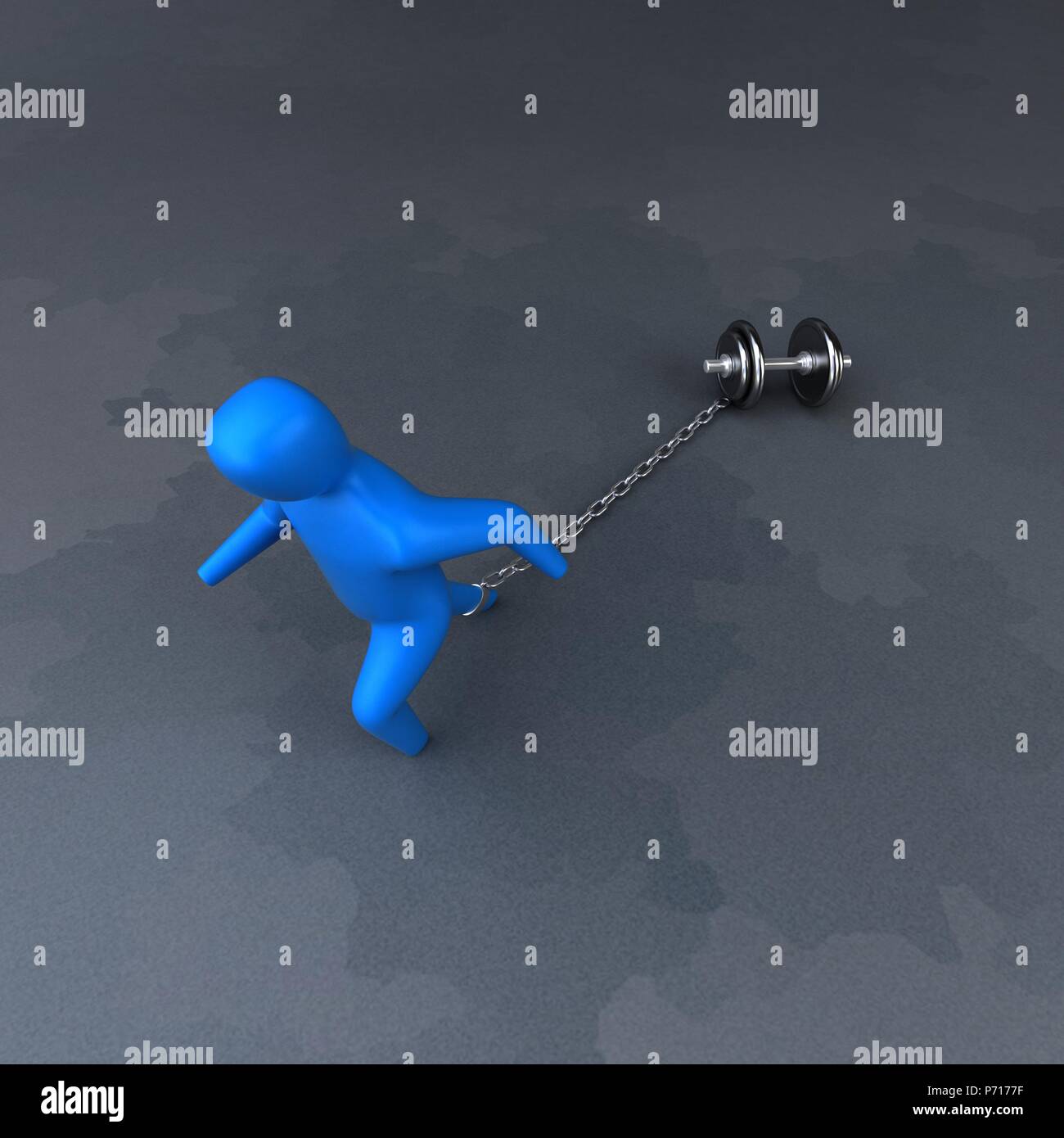 Burden symbol - 3D Illustration Stock Photo - Alamy