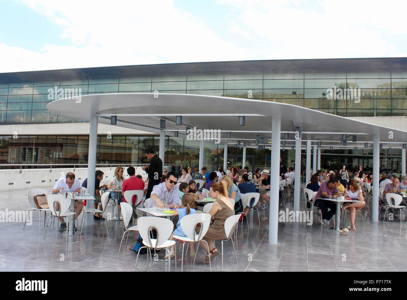 Acropolis museum cafe athens hi-res stock photography and images - Alamy