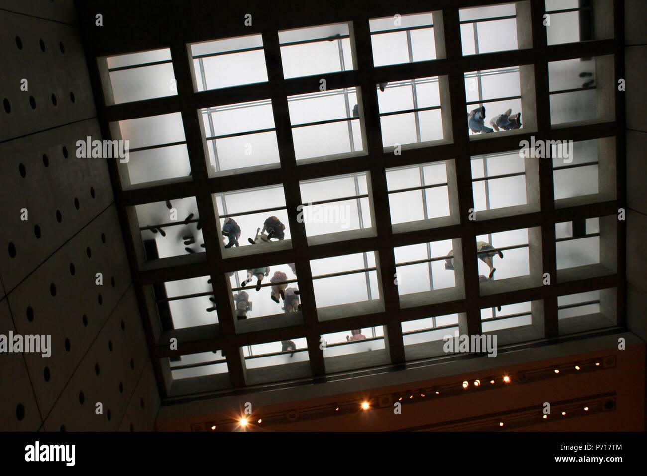 glass roof ceiling in the acropolis museum athens greece Stock Photo ...