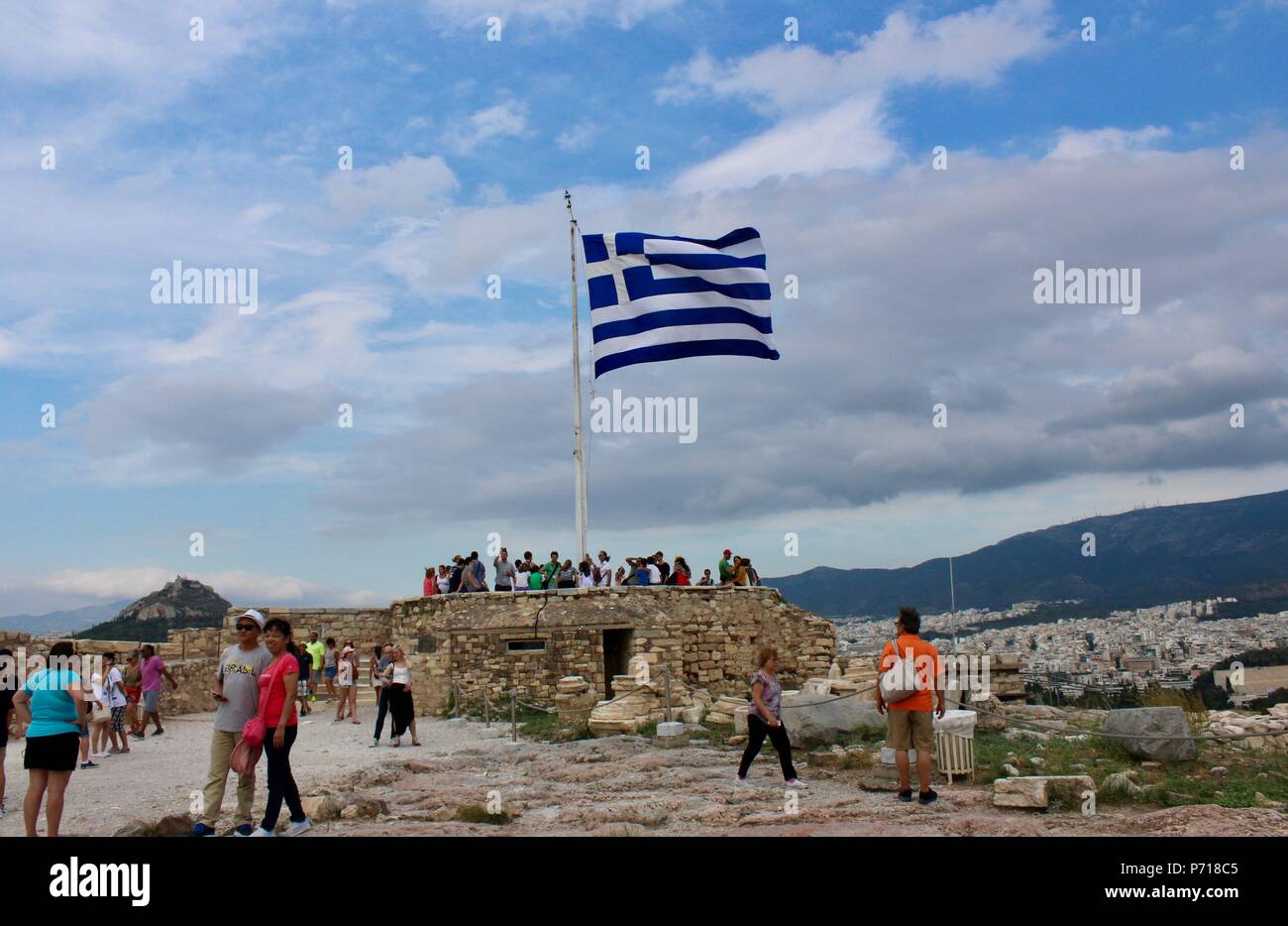 Parthenon flag hi-res stock photography and images - Alamy
