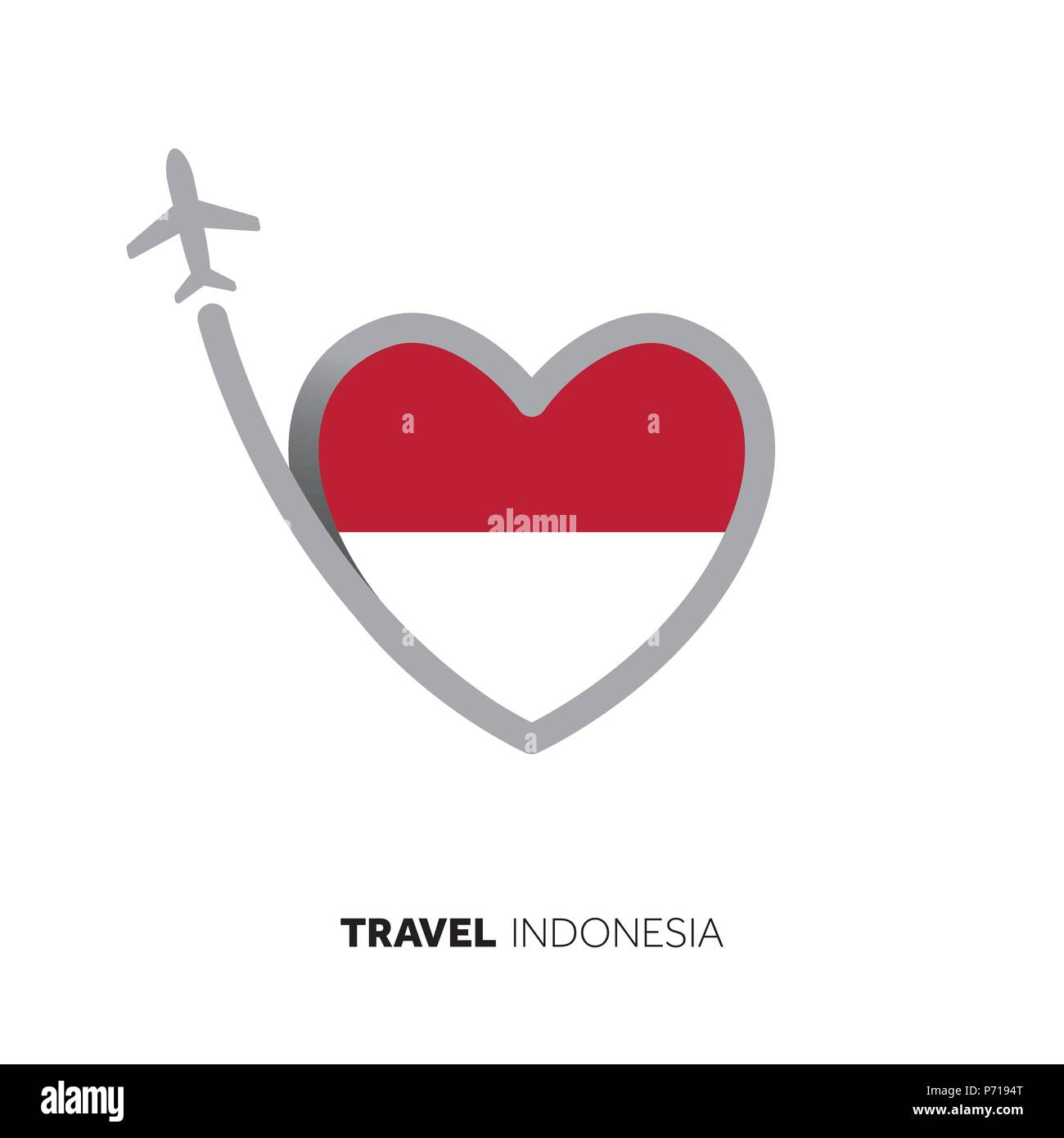 Plane indonesia flag Stock Vector Images - Alamy