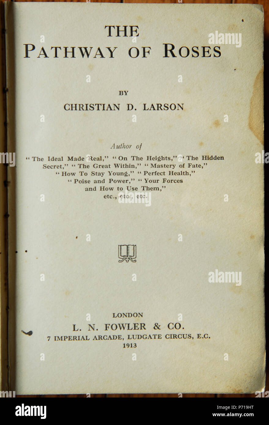 English: Image of page 1 from The Pathway of Roses (1913) by Christian ...