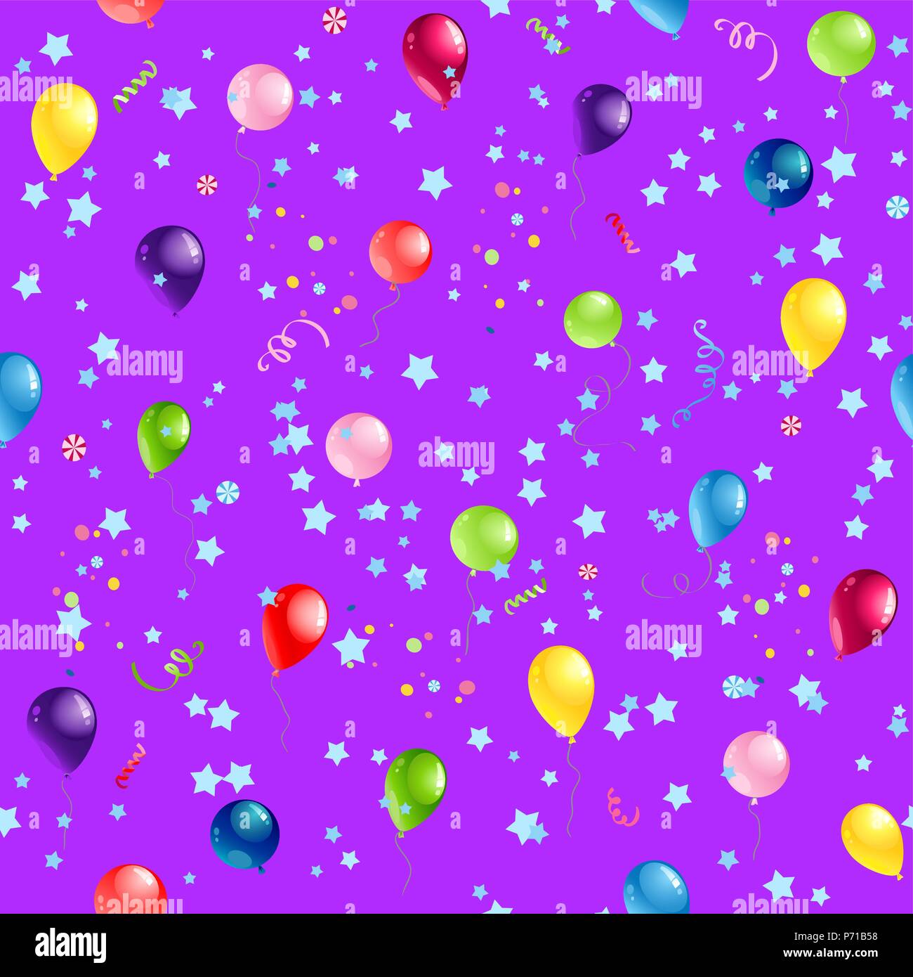 Violet Happy Birthday pattern Stock Vector Image & Art - Alamy