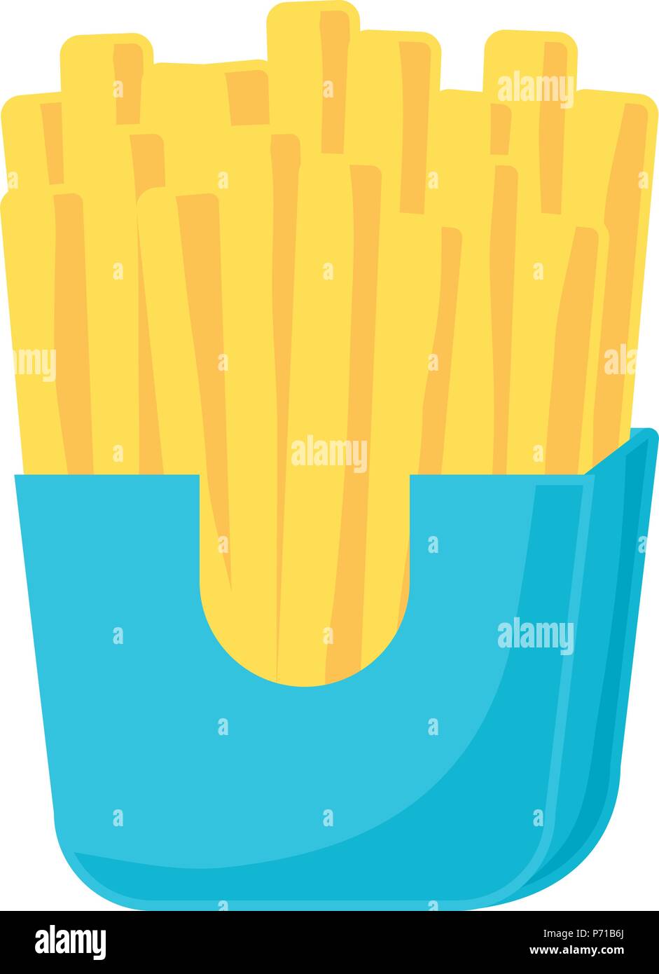 french fries box over white background, vector illustration Stock ...