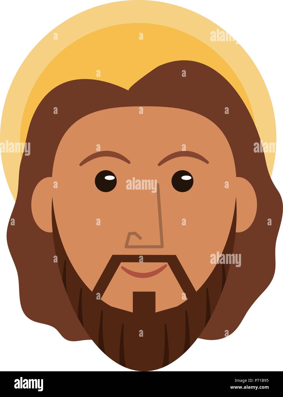 Jesuschrist face cartoon Stock Vector Image & Art - Alamy