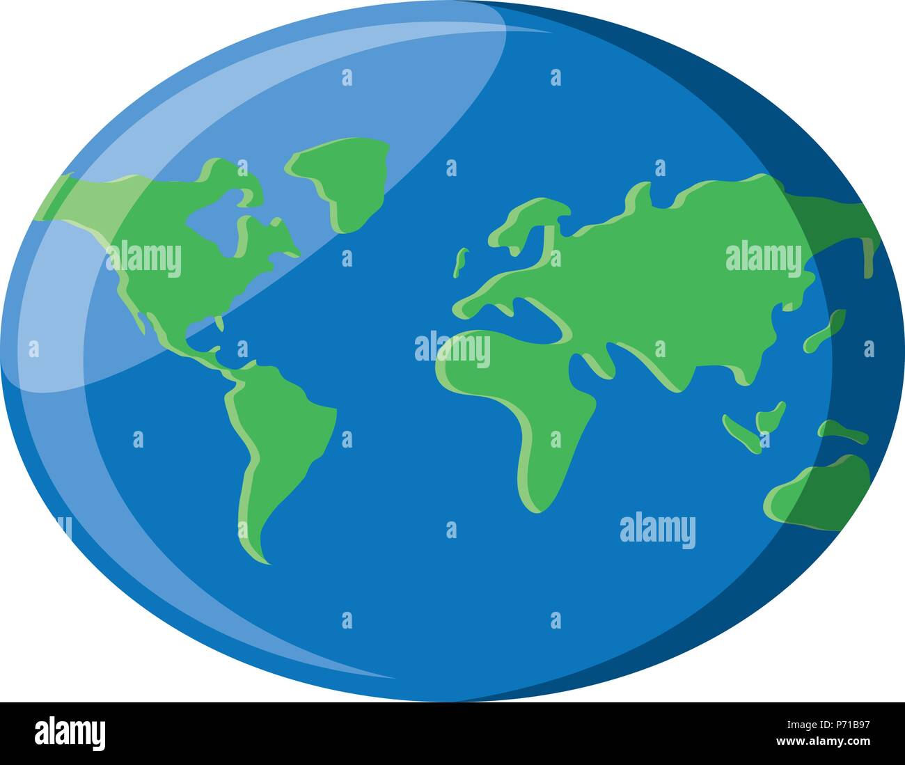 earth planet icon over white background, vector illustration Stock ...