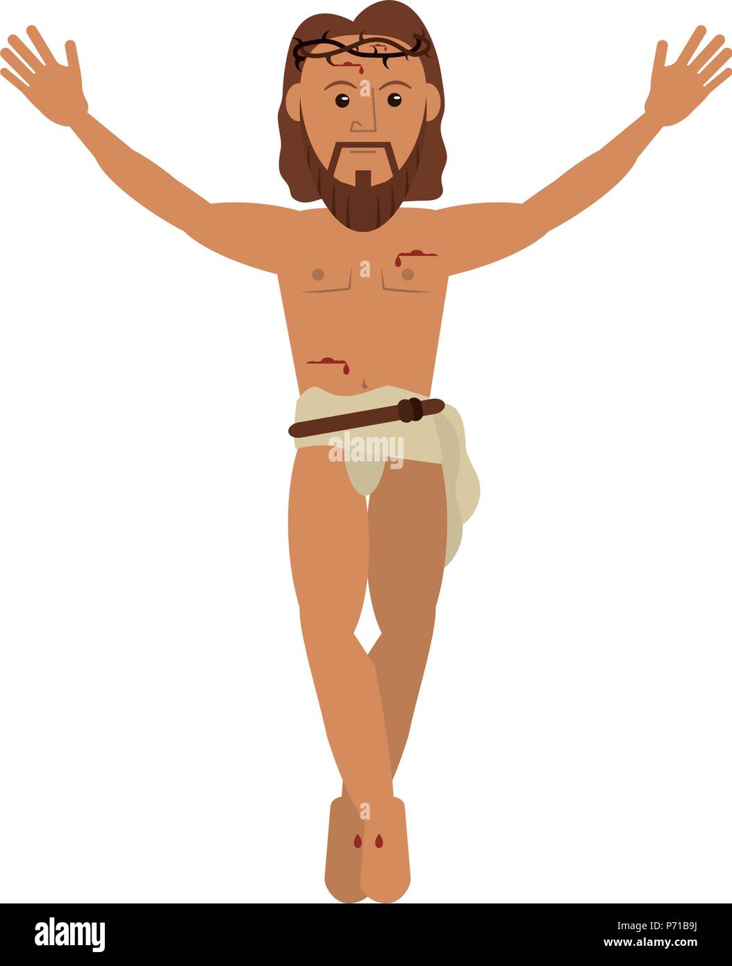 Crucified Man Stock Vector Images - Alamy