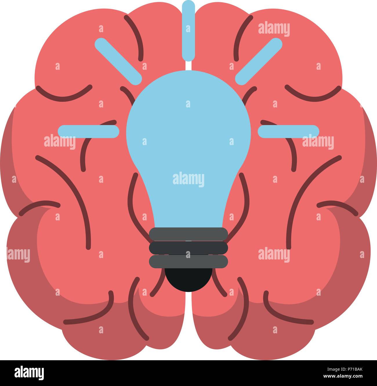 Braind and big idea Stock Vector Image & Art - Alamy