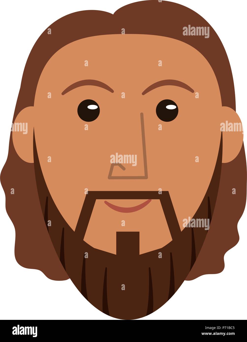 Jesuschrist face cartoon Stock Vector Image & Art - Alamy