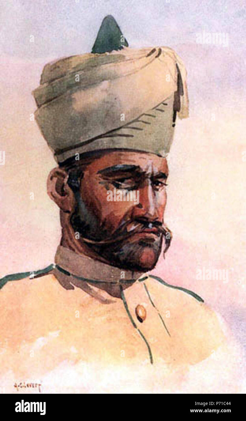 English: Sepoy 40th Pathans (now 16th Battalion The Punjab Regiment ...