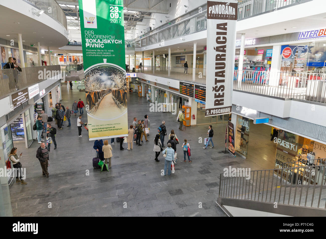 KOSICE, SLOVAKIA - OCTOBER 02, 2017: Unrecognized people visit ...