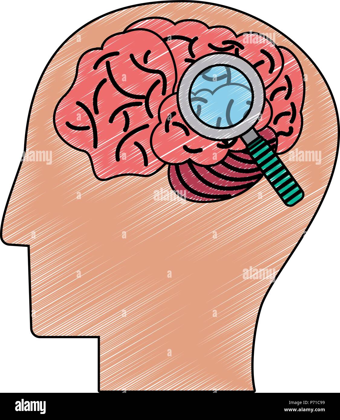 Human brain cartoon scribble Stock Vector Image & Art - Alamy