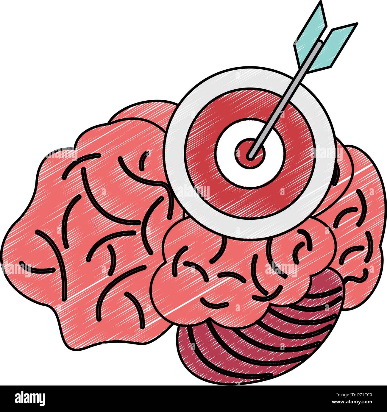Human brain cartoon scribble Stock Vector Image & Art - Alamy