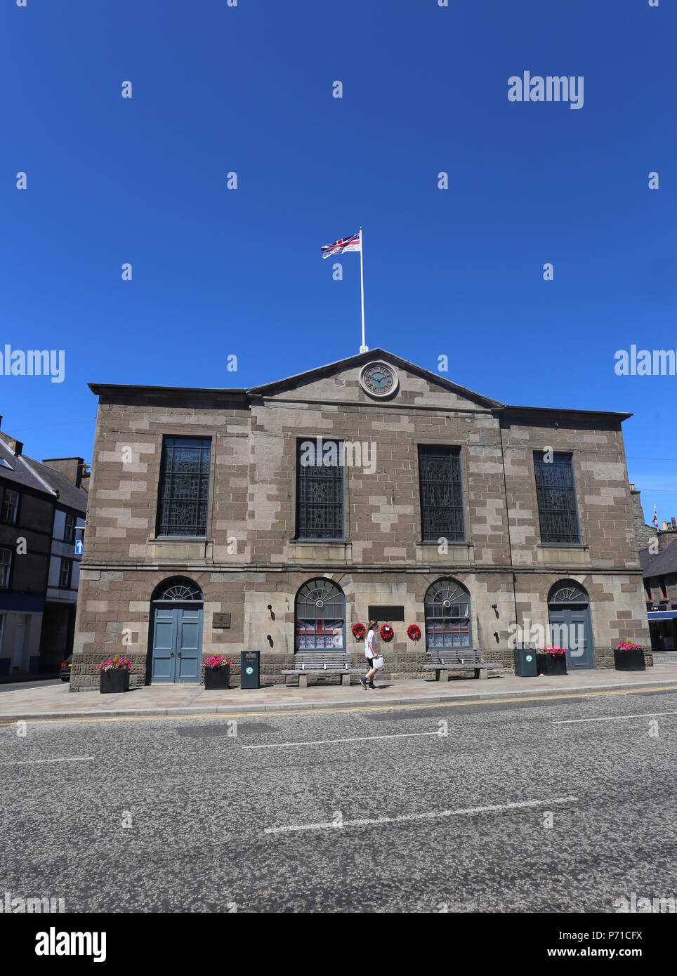 Town and County Hall Forfar Scotland July 2018 Stock Photo - Alamy