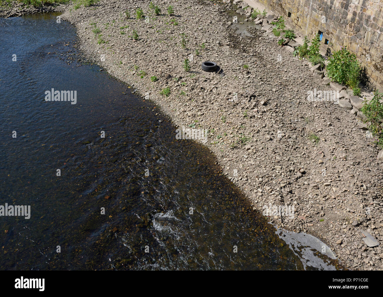 Gravel shoal in river irwell hi-res stock photography and images - Alamy