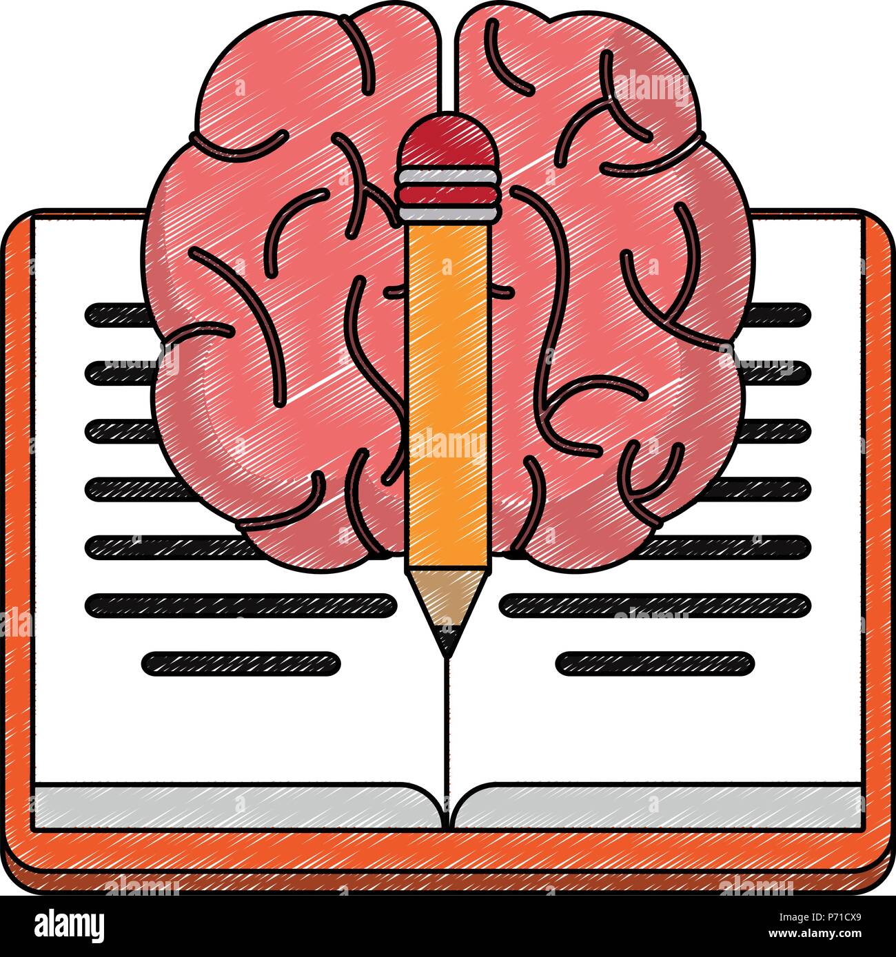 Human brain cartoon scribble Stock Vector Image & Art - Alamy