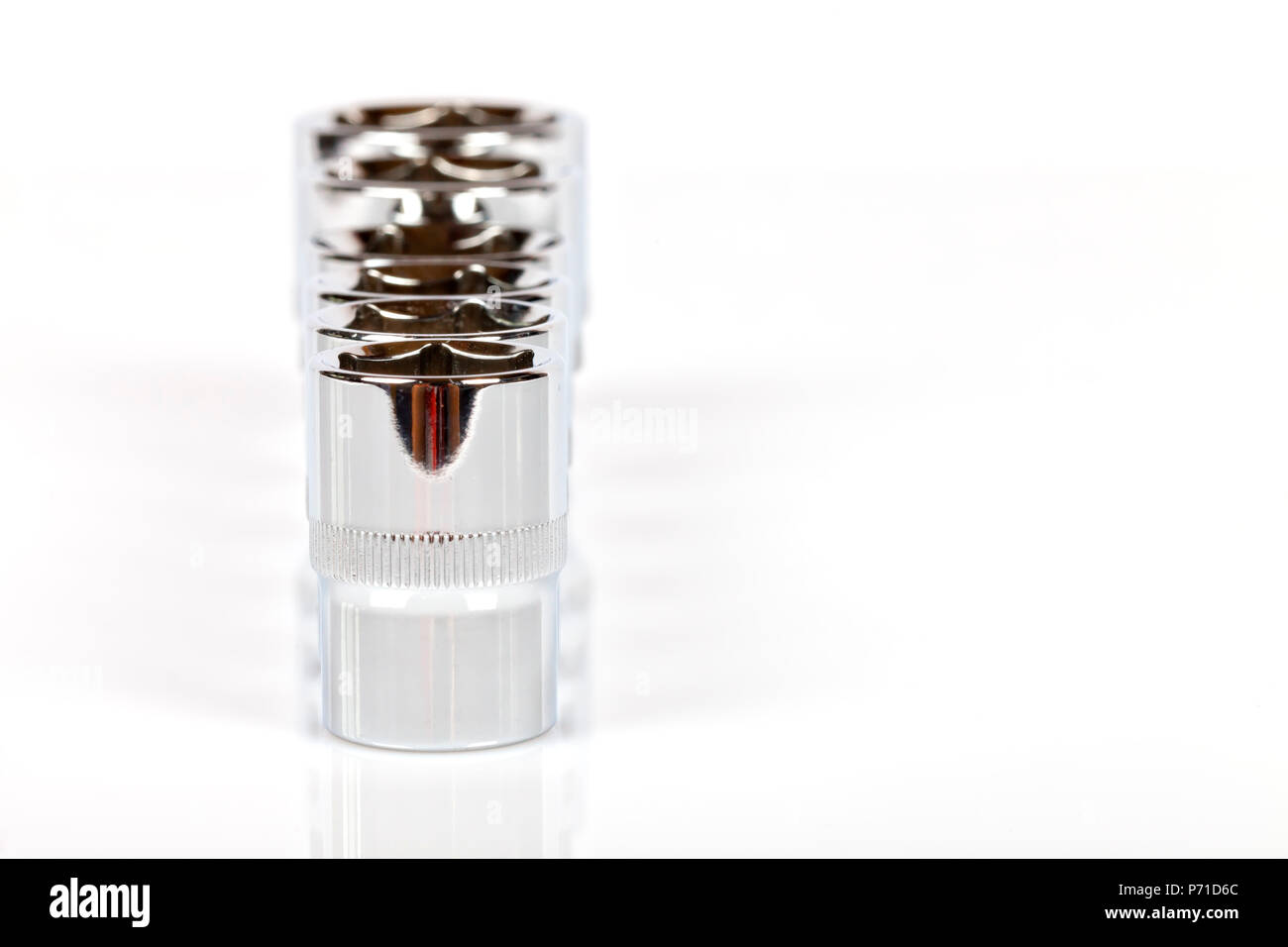 Socket Wrench set isolated on white background Stock Photo - Alamy