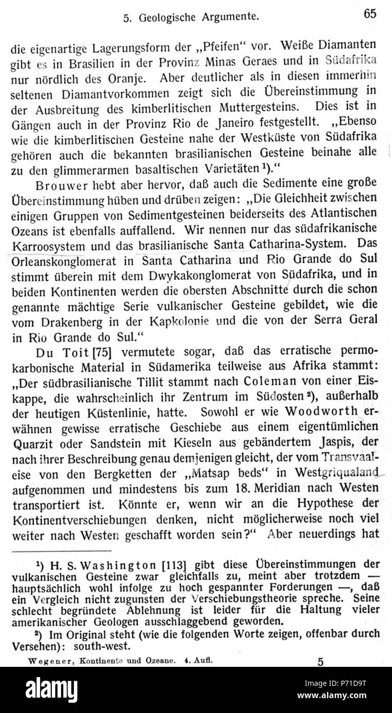 . Die Entstehung der Kontinente und Ozeane N/A 31 De Wegener Kontinente ...