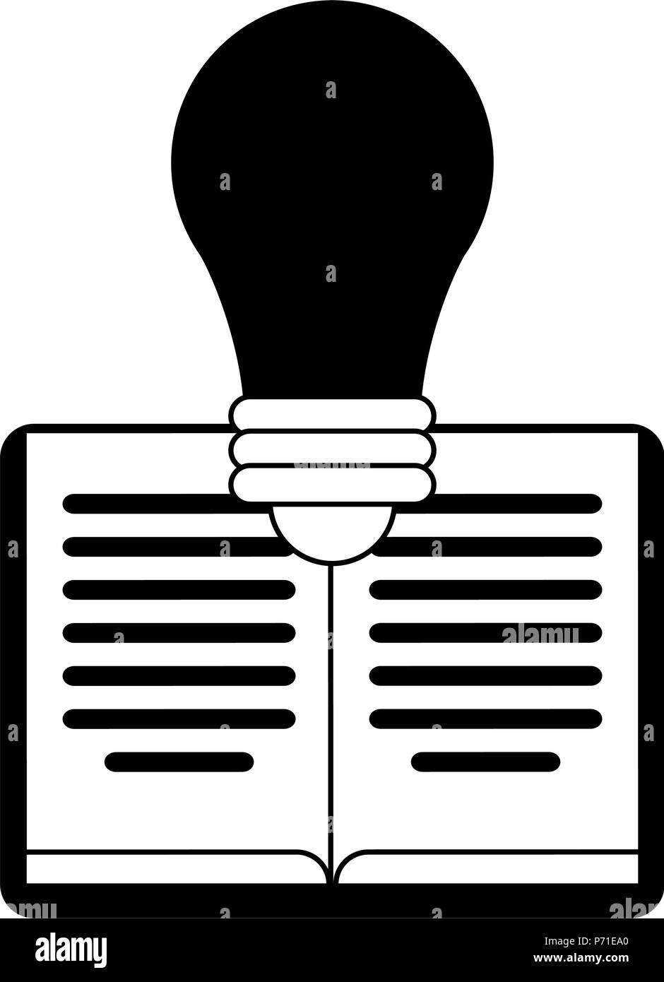 Book and idea in black and white Stock Vector Image & Art - Alamy