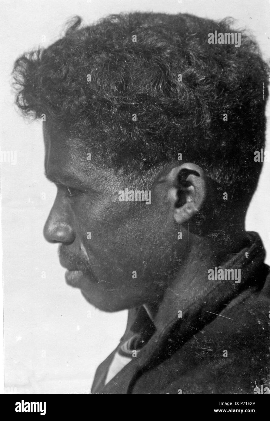 Side profile face Black and White Stock Photos & Images - Alamy