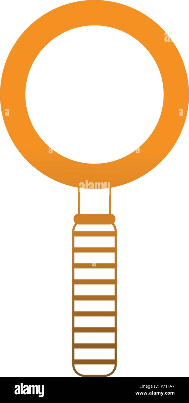 Magnifying glass symbol in yellow lines Stock Vector Image & Art - Alamy