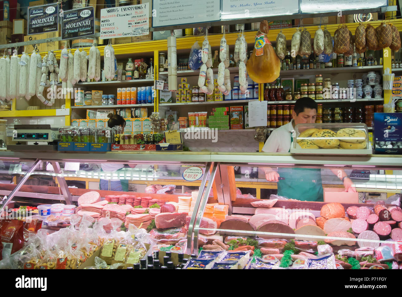 Delicatessen Counter Grocery Store Stock Photos & Delicatessen Counter ...