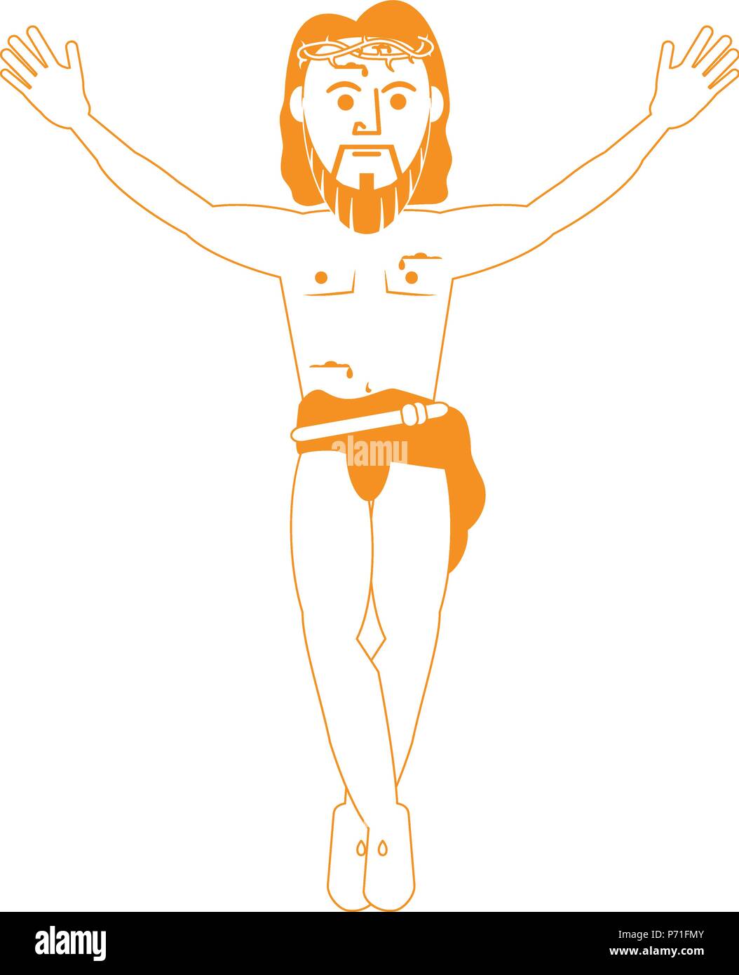 Jesus christ crucified in Stock Vector Images - Alamy