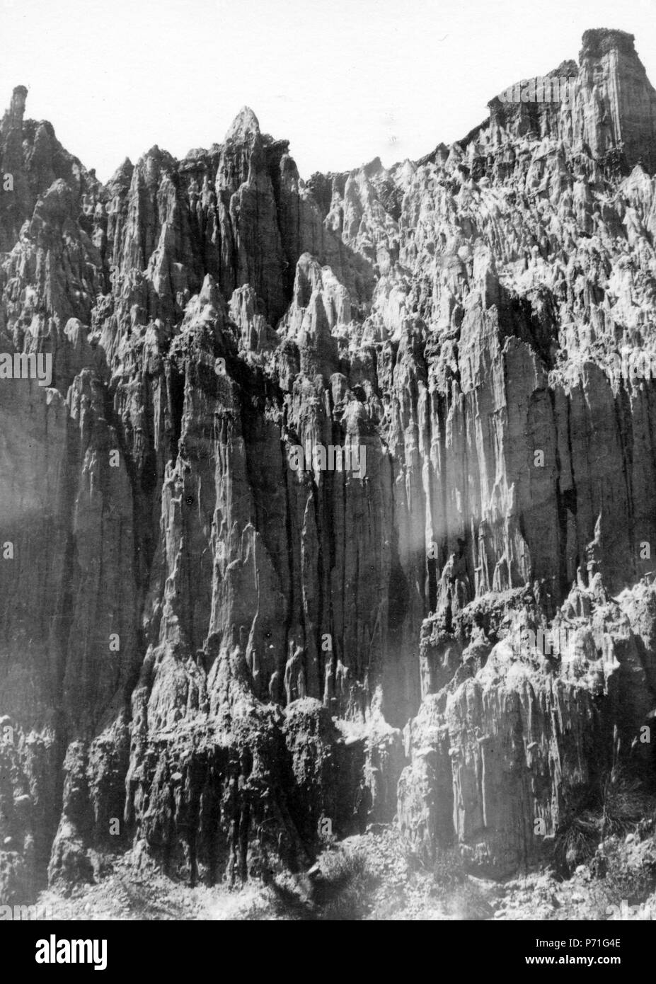 123 Formationsbild från La Pazdalen. Sydamerika, La Paz-dalen. Bolivia ...