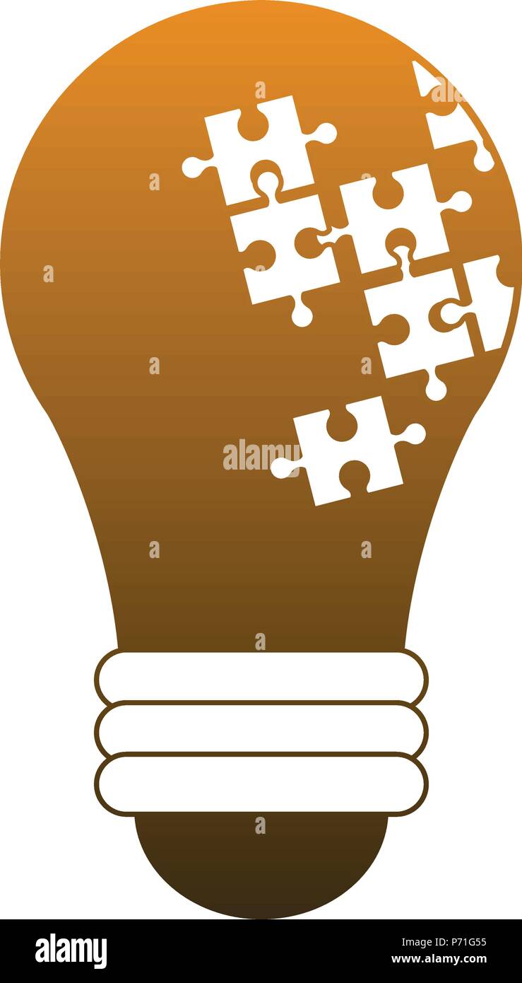 Bulb light energy in yellow lines Stock Vector Image & Art - Alamy