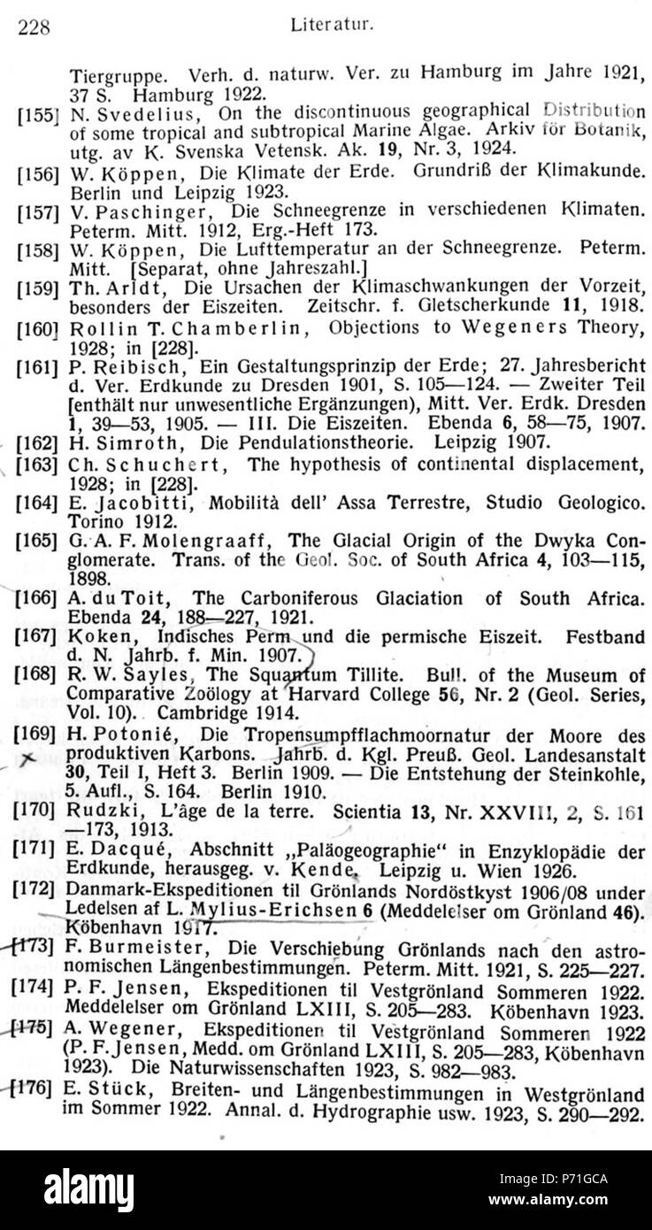 . Die Entstehung der Kontinente und Ozeane N/A 32 De Wegener Kontinente ...