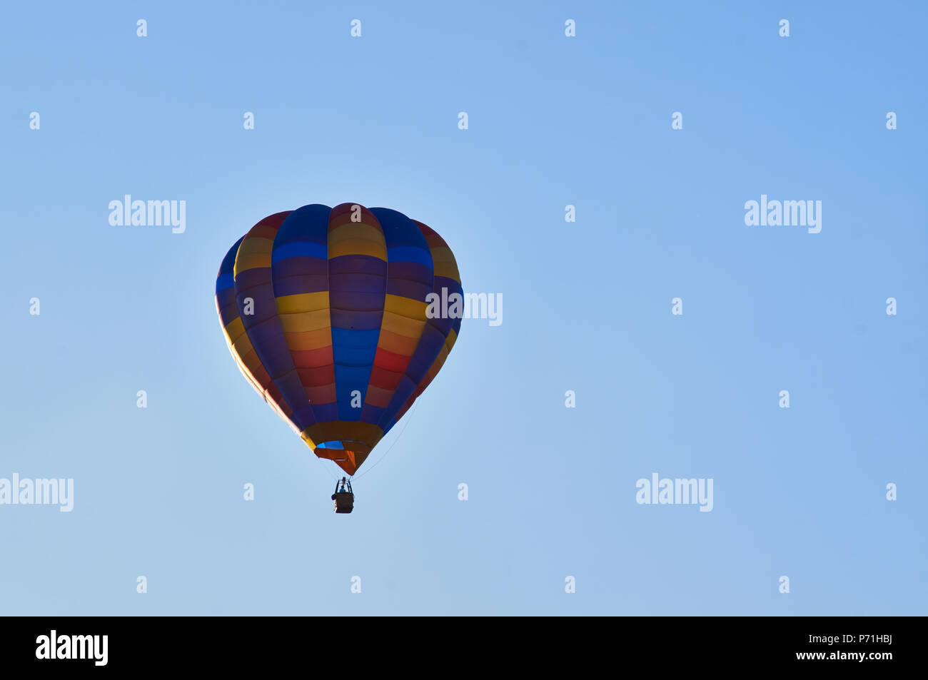 Walking balloon and the panorama of the mountains. Balloons on the ...