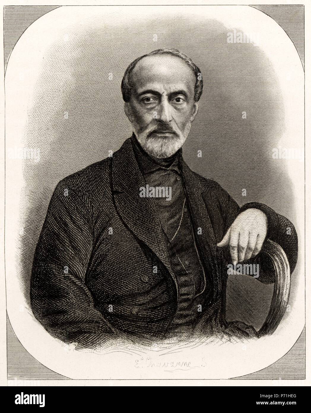 Giuseppe Mazzini (1805-1872), apodado el alma de Italia; político ...