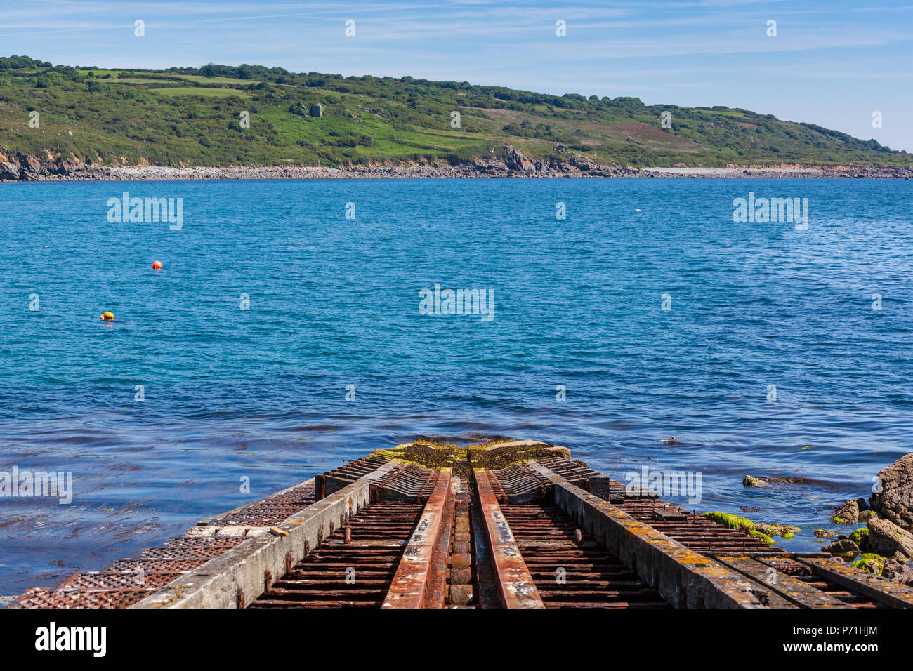old lifeboat slipway Stock Photo - Alamy