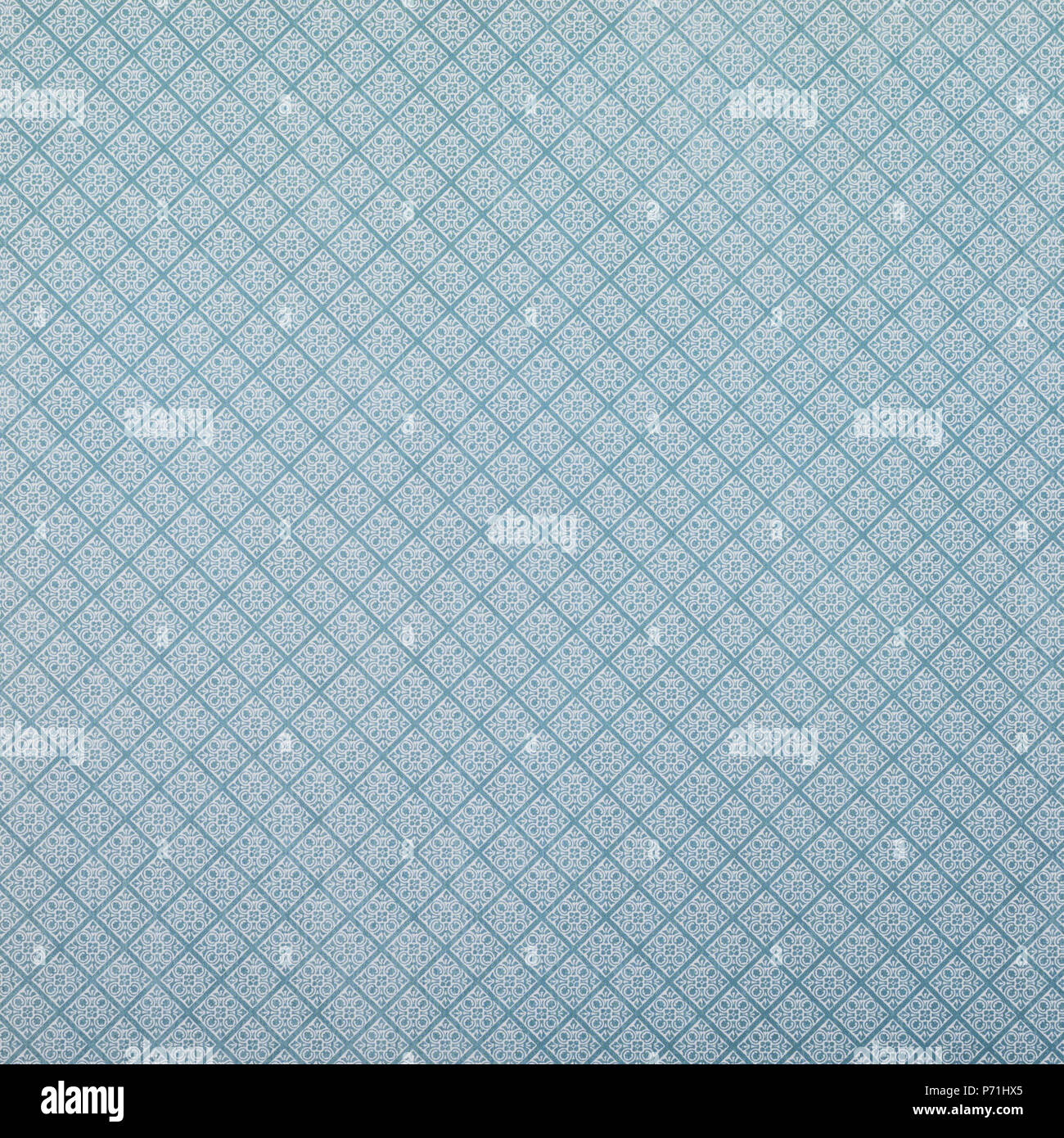 blue wrapper design with white lozenges pattern Stock Photo - Alamy