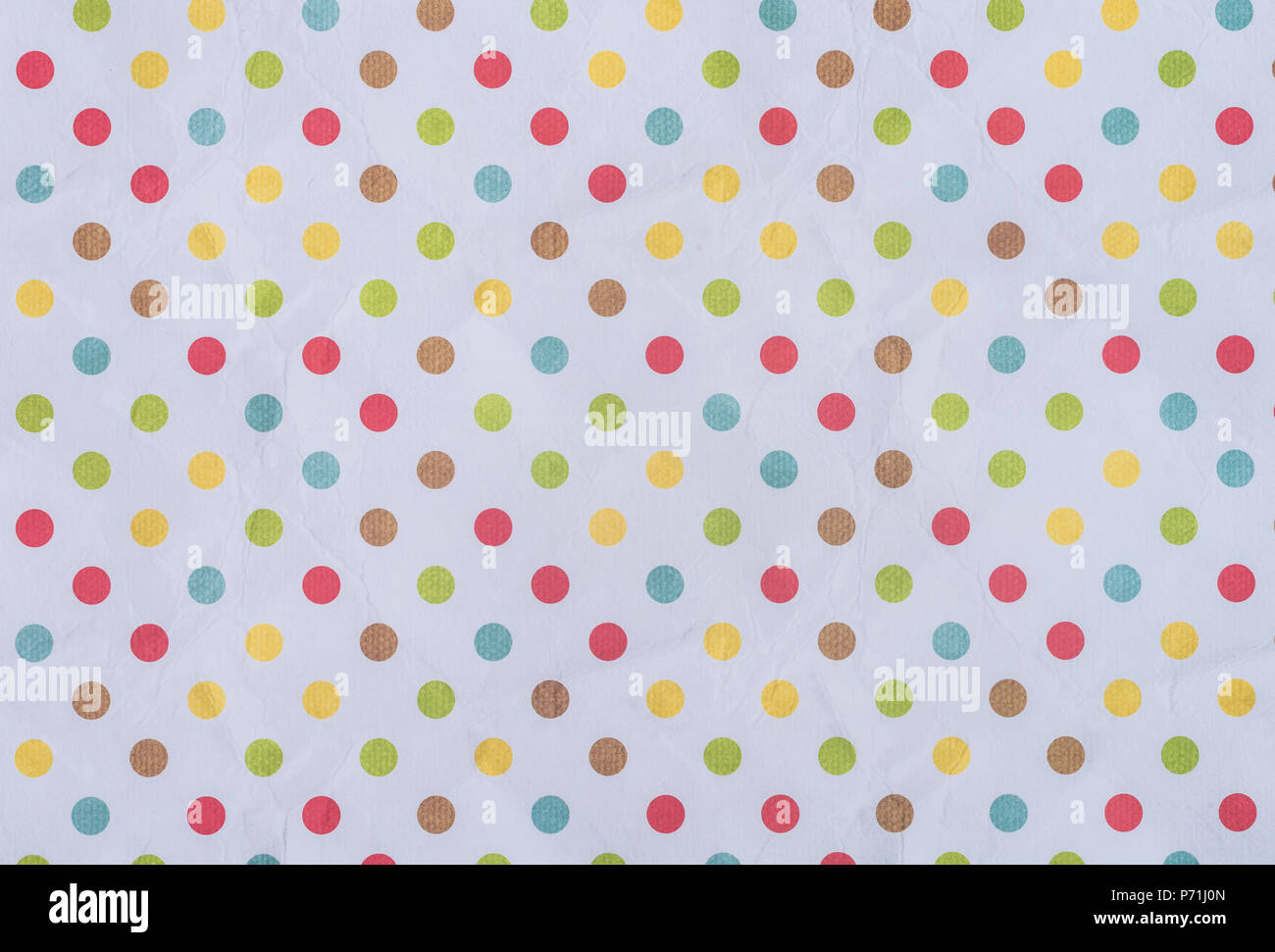 pink wrapper design with colorful dots Stock Photo - Alamy