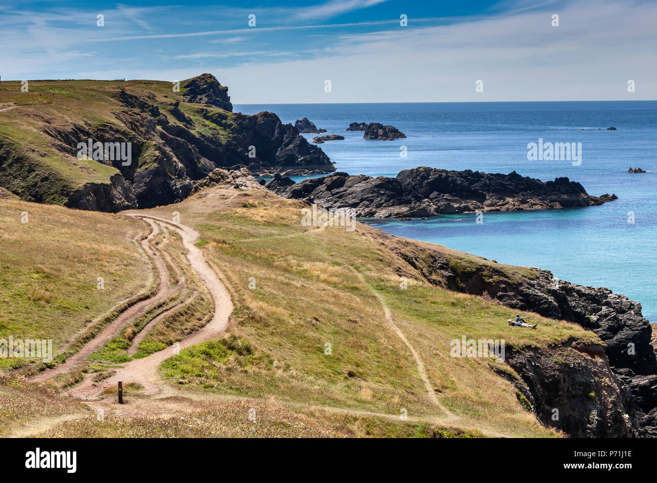 south west footpath cornwall Stock Photo - Alamy