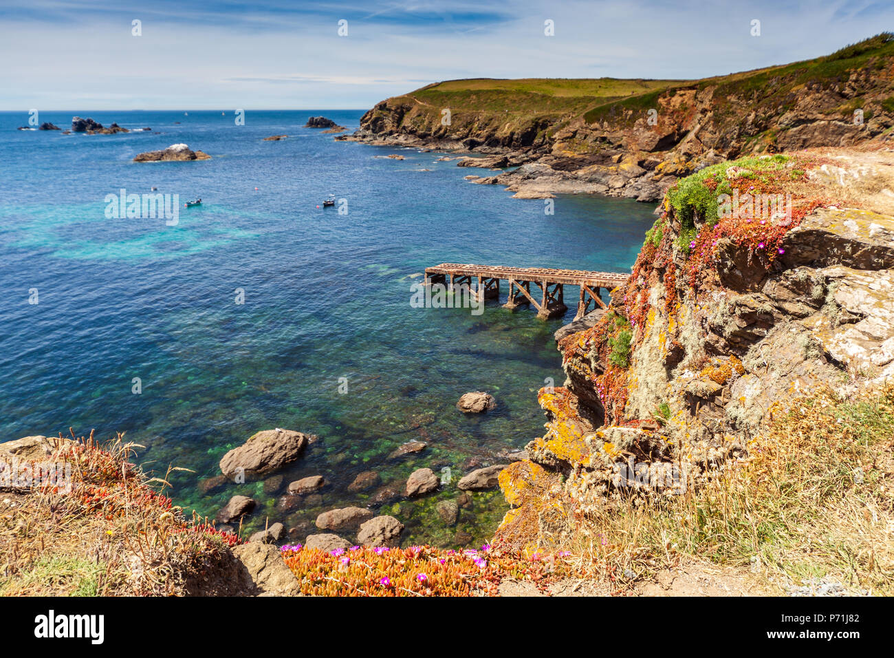lizard point in cornwall uk Stock Photo - Alamy
