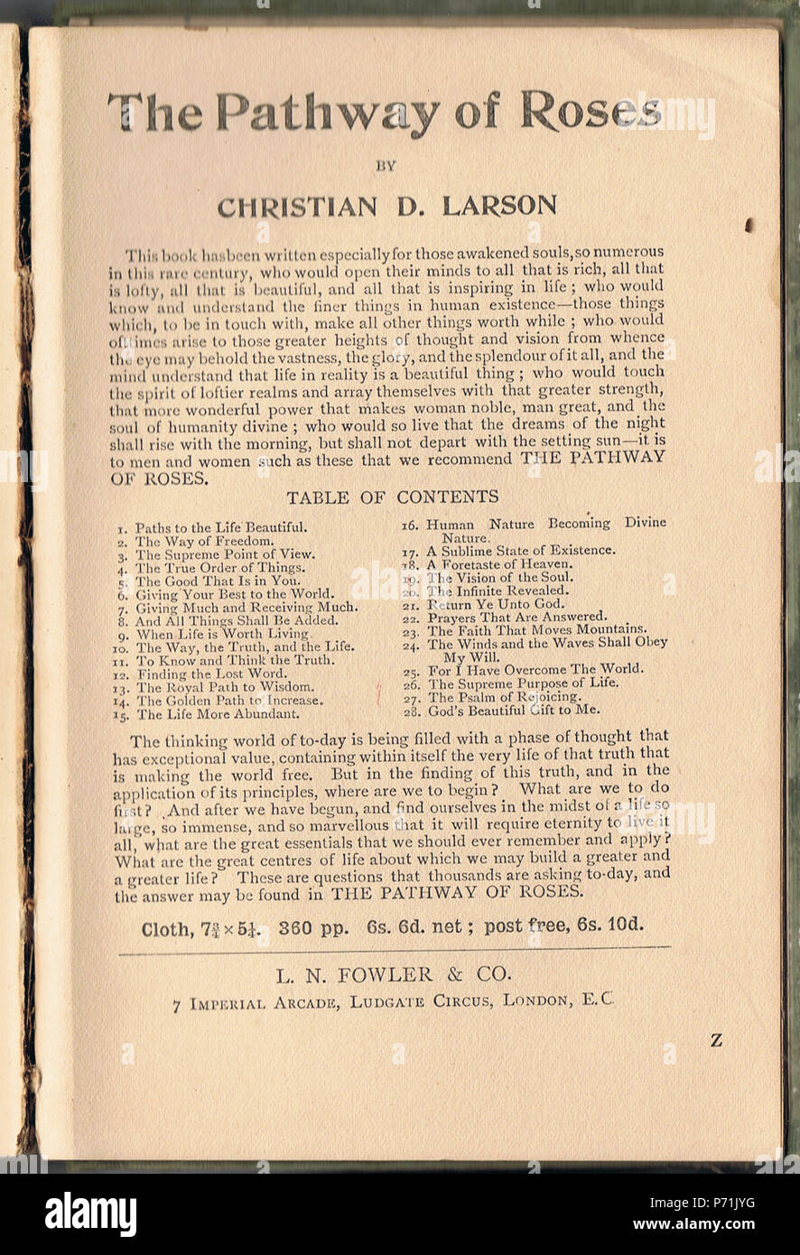 English: Scan of page 367 from The Pathway of Roses (1913) by Christian ...