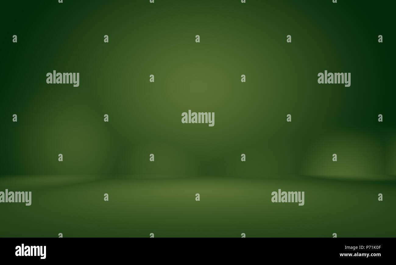 Abstract blur empty Green gradient Studio well use as background ...
