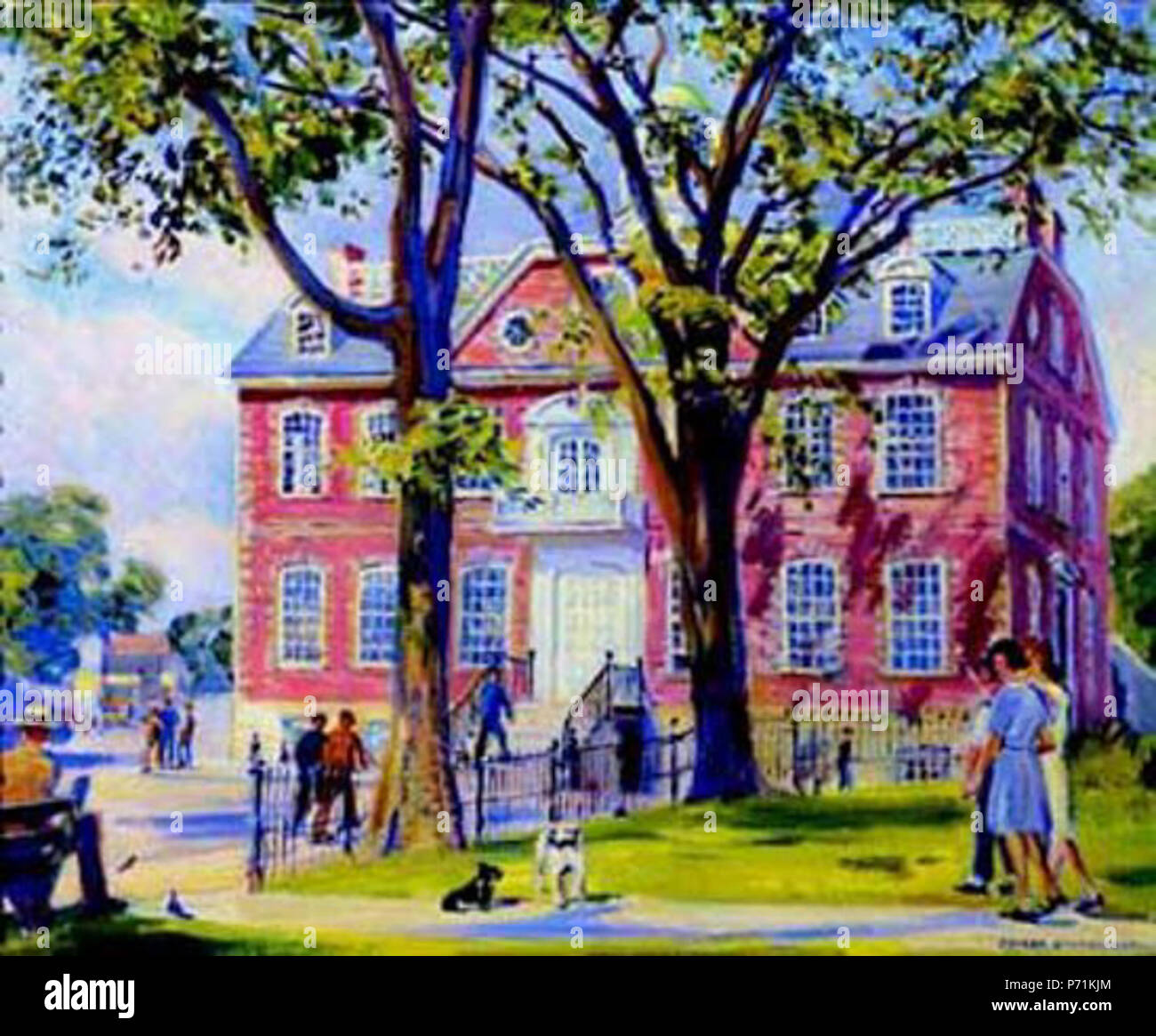 American colony homes hi-res stock photography and images - Alamy