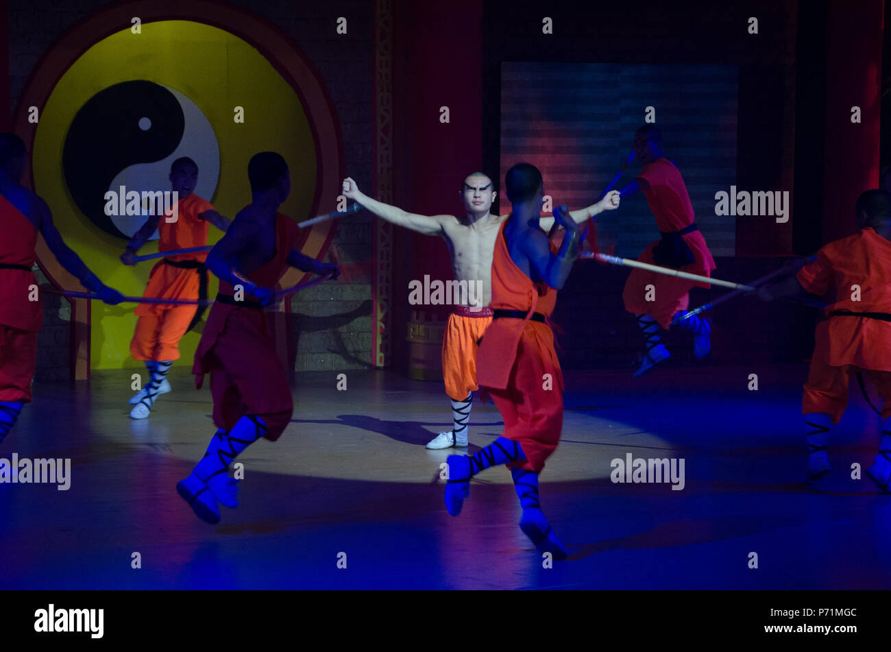 China Shaolin monks Kung Fu Martial Arts Show ( oriental circus in ...