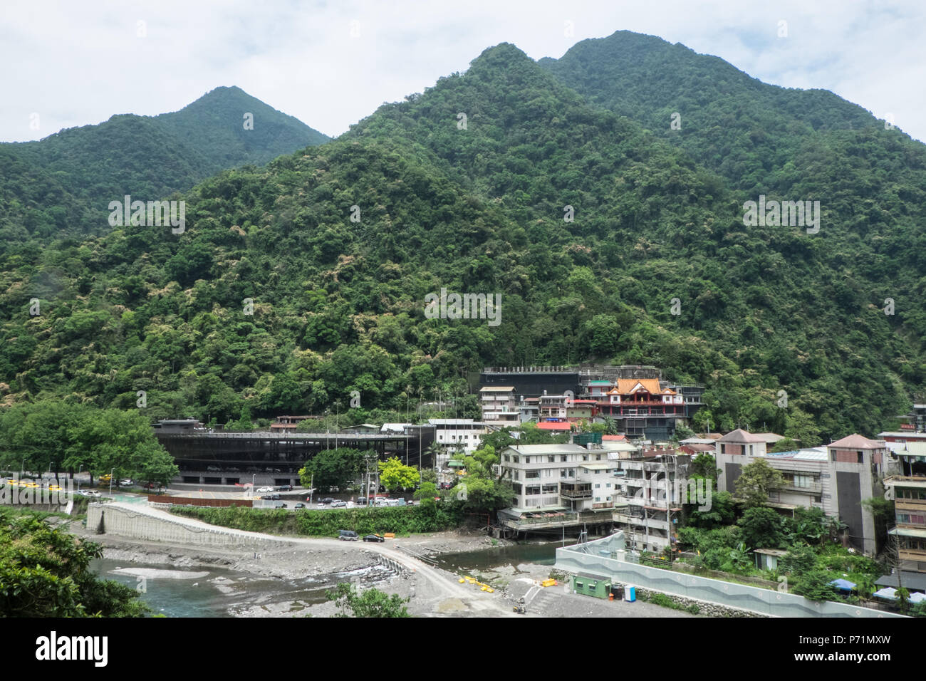 Wulai,district,hot springs,resort,with,famous,waterfall,and logging,toy ...
