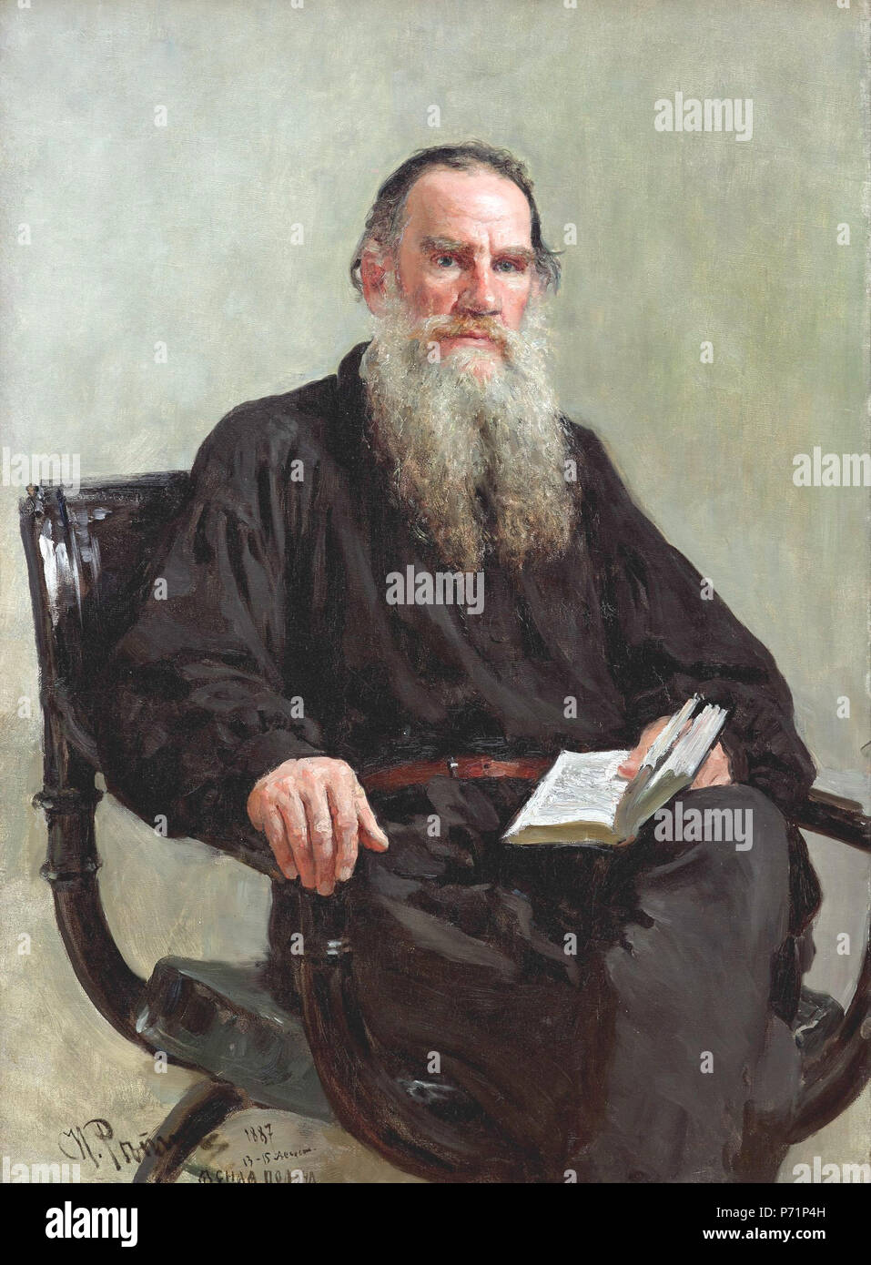 . Russian: « » Portrait of Lev Nikolayevich Tolstoy . Español: Retrato ...