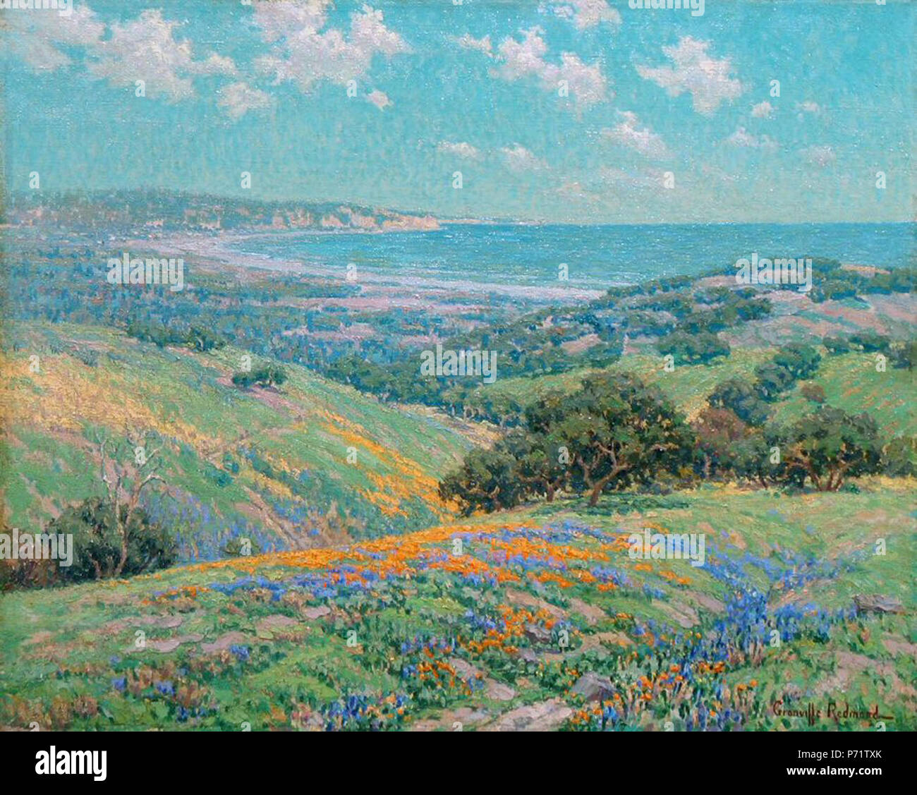 . Malibu Coast, Spring . c. 1929 . N/A 131 Granville Redmond Malibu ...